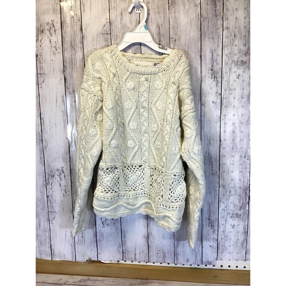 & Other Stories | Sweaters | Vintage Cream Chunky Cable Knit Sweater ...
